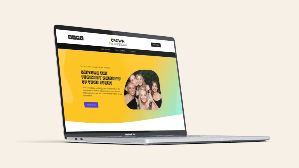 Photo Booth Website Design | Website Design In Oxford
